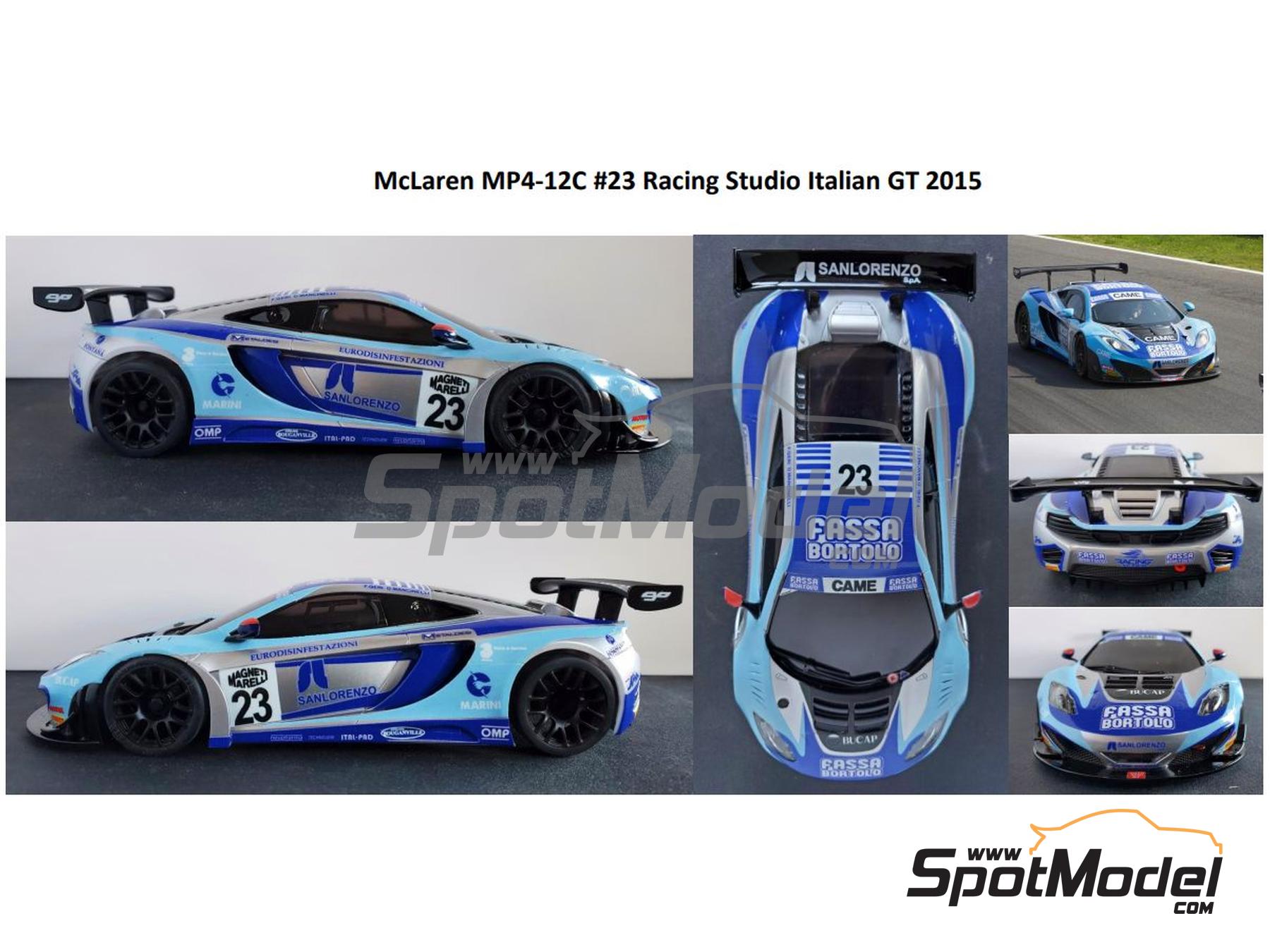 Print Lab Decals PLB2-212980: Marking / livery 1/27 scale - McLaren MP4-12C Racing Studio Team ...